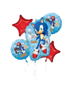 Sonic Balloon Bouquet Inflated | The Celebration Station